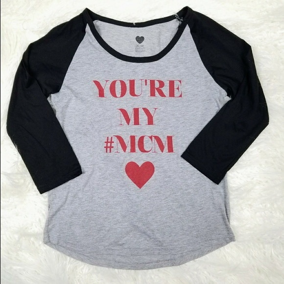 2kuhl | Tops | Your My Mcm Raglan 34 Sleeve Tshirt L | Poshmark